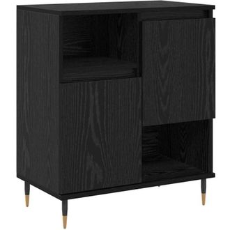 vidaXL Buffet Chêne noir 60 x 35 x 70 cm Bois dingénierie vidaXL