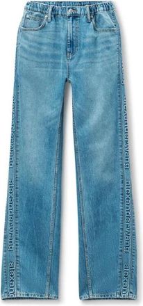 Alexander Wang Femme, Jeans, Bleu, Taille: W28 Balloon Jogger With Logo Emboss Side Panels
