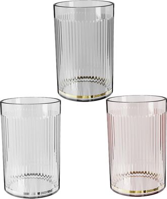 Soimiss 3stücke Zahnbürstenbecher Aus Pet Mit Glatter Oberfläche Bürstenbehälter Für Badezimmer Reisebecher Zur Aufbewahrung Von Zahnbürste Und Zahnpasta Bade