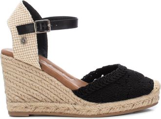 Xti Keilsandalen Damen Schwarz - Bequeme und vielseitige Schuhe - Casual Mode - Modell 14233504 (Größe 38)