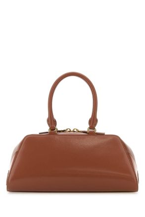 Givenchy Structured Calf Leather Top Handle Bag - Brown