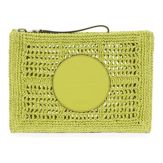 Tory Burch Ella Crochet Pouch - - Bags - Damen - Gr&uuml;n - ONE SIZE