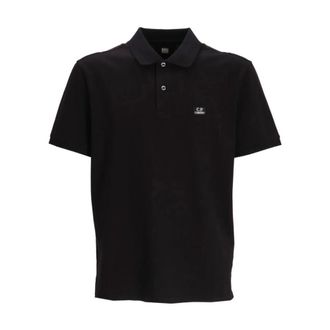 C.P. Company Logo Polo Shirt - - Tops - Herren - Schwarzk - XL