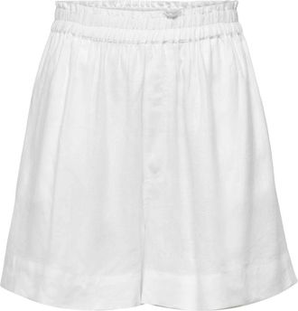 Only Bermuda aus Leinen Tokyo HW Blend - - Shorts - Damen - Wei&szlig; - M