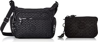 Kipling Gabbie S Sac à bandoulière pour femme Taille unique - Noir - Signature Emb, One Size + Womens Creativity S Pochettes