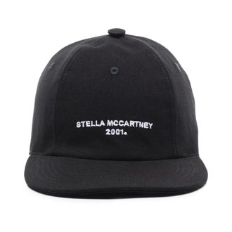 Stella McCartney Logo-Baseballkappe mit Stickerei - - Accessories - Damen - Schwarzk - 56 CM