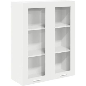 vidaXL vidaXL Armoire suspendue Blanc 80 x 31 x 100 cm Bois ding&eacute;nierie