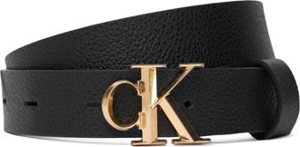 Calvin Klein Damengürtel Calvin Klein Facet Ck Buckle Pebble 25Mm LV04F7060G Schwarz