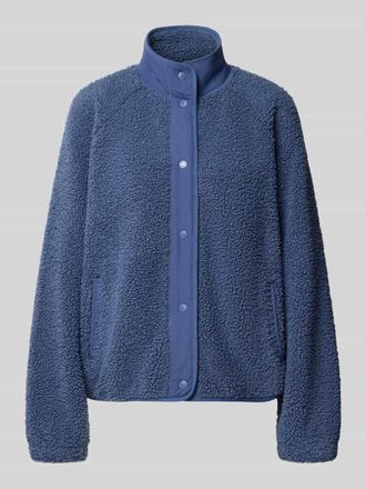 Jake*s Casual Teddyjacke mit Stehkragen