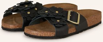 Birkenstock Pantoletten Siena Flowers Le schwarz