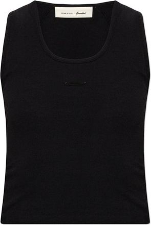 Fear of God Femme, Tops, Noir, Taille: 40 FR D&eacute;bardeur &agrave; &eacute;cusson logo