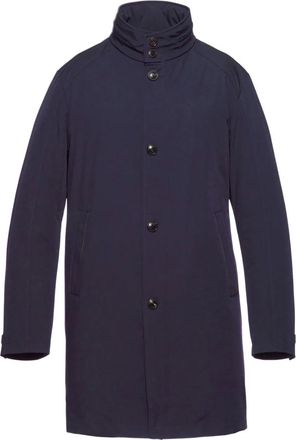 Norwegian Wool manteau Long Traveller - Bleu