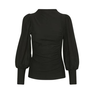 Gestuz RifaGZ Bluse mit langen &Auml;rmeln - - Blouses & Shirts - Damen - Schwarzk - 2XS