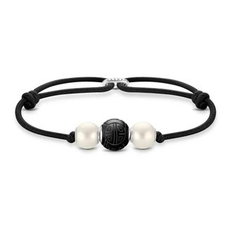 Thomas Sabo Thomas Sabo Armband Bead schwarz- wei&szlig; A2076-451-11-L22V - - Accessories - Damen - Schwarzk - ONE SIZE