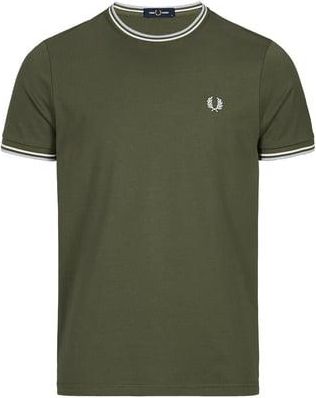 Fred Perry T-shirt uni &agrave; col rond en coton