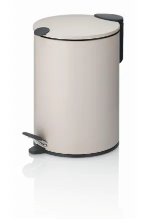 KELA Kosmetikeimer Mats, Beige, Kunststoff, 3 L, 17 cm, Badaccessoires, Waschplatzzubeh&ouml;r, Kosmetik- & Abfalleimer