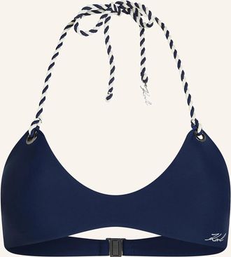 Karl Lagerfeld Bikini-Top blau