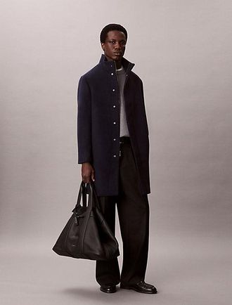 Calvin Klein Kurzmantel Aus Wollgemisch - Dark Sapphire - Herren - 40RG