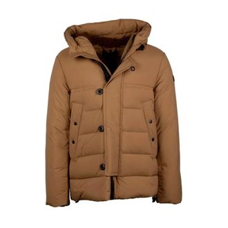 Peuterey Daunenjacke mit Rei&szlig;verschluss und Kapuze - - Jackets - Herren - Braun - XL
