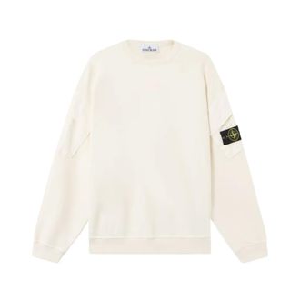 Stone Island Homme, Sweatshirts et sweats &agrave; capuche, Blanc, Taille: M SweaT-shirts