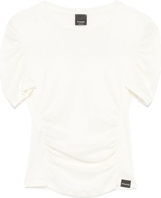 Pinko T-Shirt mit Raffungen - Nude
