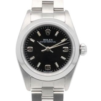 Rolex Montre Pre-owned Oyster Perpetual - Femme - Pre-owned - Noir - Taille: ONE Size