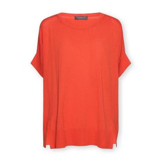 Elena Miro Damen, Strickwaren, Orange, S/MGr&ouml;&szlig;e