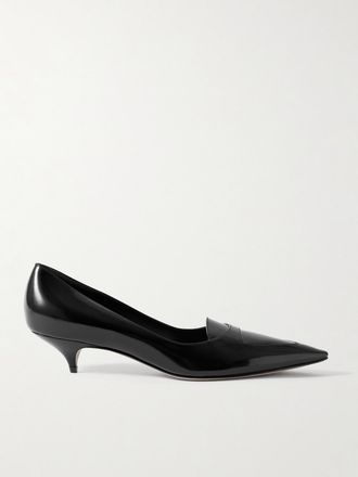 The Row Viv Pumps Aus Glanzleder - Schwarz