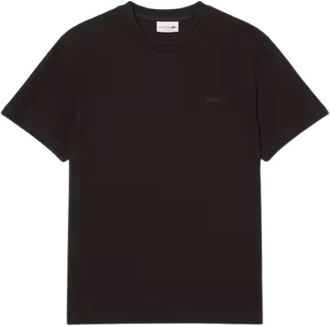 Lacoste Homme, Tops, Brun, Taille: M T-Shirt en jersey textur&eacute;