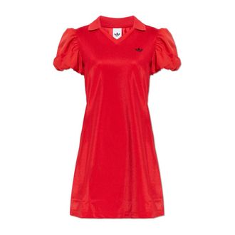 adidas Femme, Robes, Rouge, Taille: 34 FR Dress With Balloon Sleeves