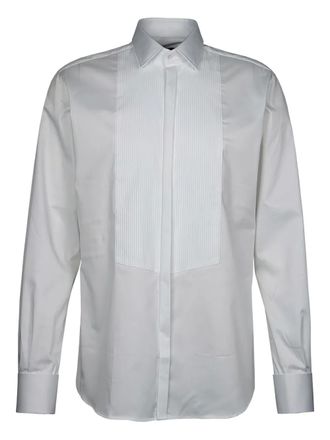 Karl Lagerfeld chemise à effet plissé - Blanc