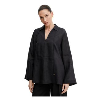 Michael Kors Tunika mit Kragen - - Blouses & Shirts - Damen - Schwarzk - S