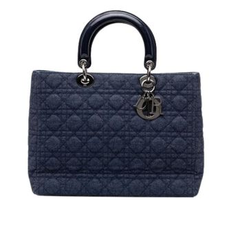 Dior Pre-owned Denim sacs-dior - Femme - Pre-owned - Bleu - Taille: ONE Size