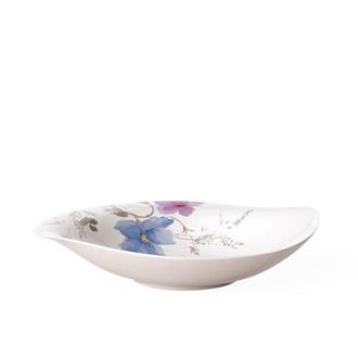 Villeroy & Boch Mariefleur Gris Tiefe Schale 29 Cm Weiß/Bunt, Spülmaschinenfest, Mikrowellensicher, Schüssel Für Beilagen Und Salate, Bowl, Müslischale, Salatschüssel