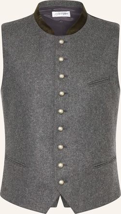 Grasegger Trachtenweste Aurach Slim Fit grau