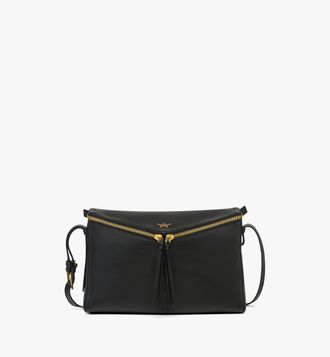 MCM Diamant 3D Schultertasche aus Kalbsleder BLACK OTHER