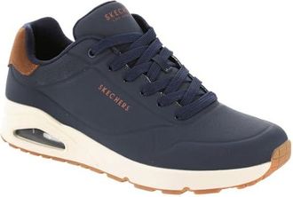 Skechers Baskets UNO-Suited on Air pour Homme, Bleu Marine, 39.5 EU