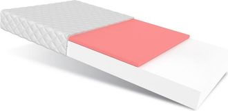 FDM Matratze 90x160 cm Kaltschaum LUGO thermoplastischer VISCO Sachaum Polyurethanschaum H2 H3 10 cm