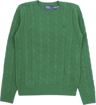 Polo Ralph Lauren Femme, Pulls, Vert, Taille: 38 FR Tricot ras du cou