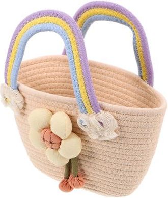 FOMIYES Sac &agrave; Main Femme Tiss&eacute; Main L&eacute;ger Pour Plage Et Voyages Cabas Color&eacute; Pour Shopping Et Sorties D&eacute;contract&eacute;es