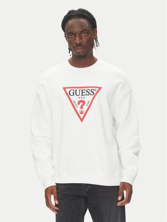 Guess Sweatshirt M4YQ21 K9V31 Wei&szlig; Oversize