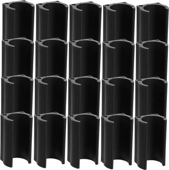 Angoily 30 St&uuml;ck Teiliges U f&ouml;rmige M&ouml;bel Fu&szlig;schutzkappen aus Kunststoff rutschfeste Stuhlbeinabdeckungen f&uuml;r Esszimmerst&uuml;hle Barhocker und B&uuml;rost&uuml;hle Ger&auml;usc