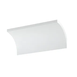 Luce-Ambiente-Design Led Mustang wall light in White Aluminum 8w 4000k (Natural light) 20 Cm