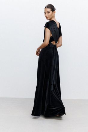 Next Samtkleid Multifunktionales Samt-Maxikleid, Brautjungfern (1-tlg)