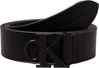 Calvin Klein Jeans Ceinture Homme en Cuir, Marron (Black/Bitter Brown), 130 cm