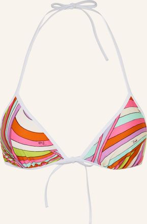 Pucci Triangel-Bikini-Top rosa