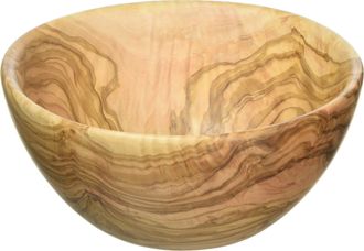 B&eacute;rard B&eacute;rard Olivenholz Obstschale | Hochwertig verarbeitete Olivenholz Schale | &Oslash; 18 - 19 cm | In Handarbeit gefertigte Obstschale Holz | Jede Holzschale i