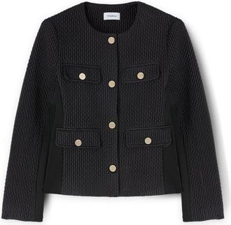 Motivi Femme, Vestes, Noir, Taille: 42 FR Quilted Scuba Jacket