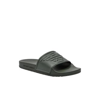 Emporio Armani Mules PVC logo - - Shoes - Damen - Gr&uuml;n - 39 EU
