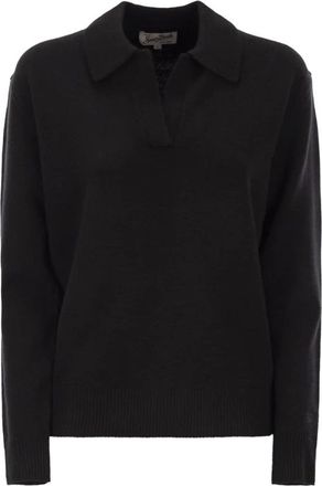 MC2 Saint Barth Femme, Pulls, Noir, Taille: 38 FR Eze Polo Neck Jumper
